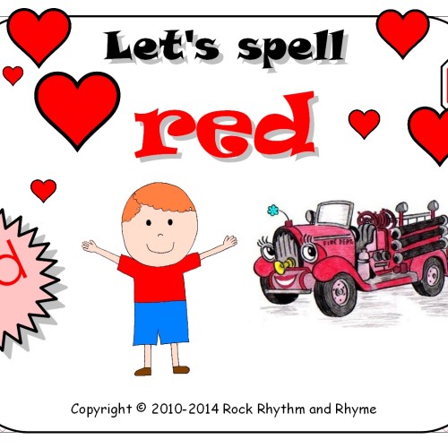 PowerPoint – Let’s Spell Red | Rock Rhythm and Rhyme